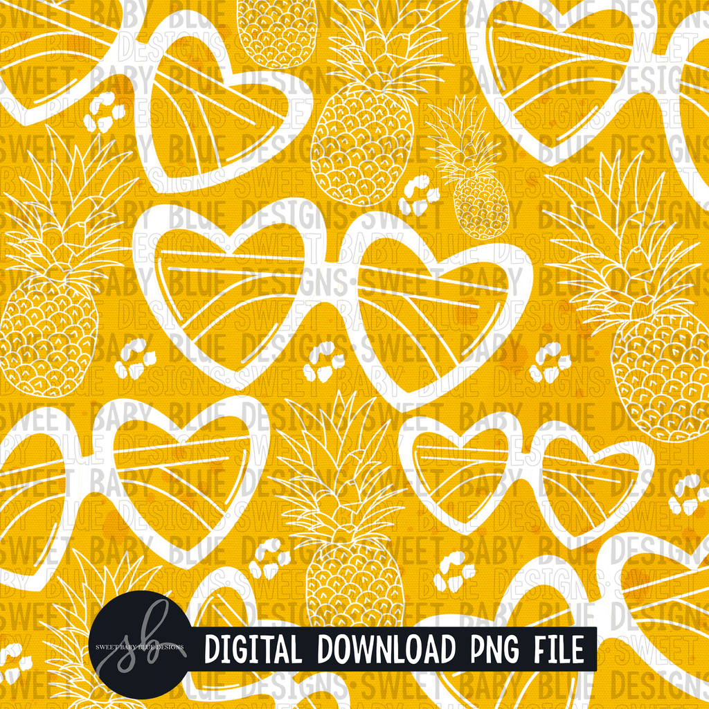 Yellow Summer- Digital paper - 2022 -PNG file- Digital Download – Sweet ...