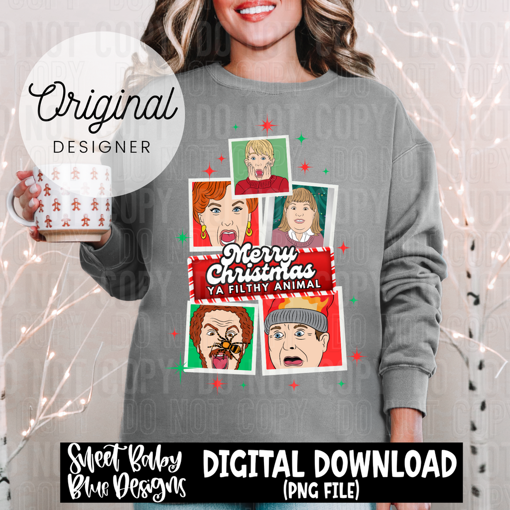 Merry Christmas filthy animal character - Christmas - 2024 - PNG file ...