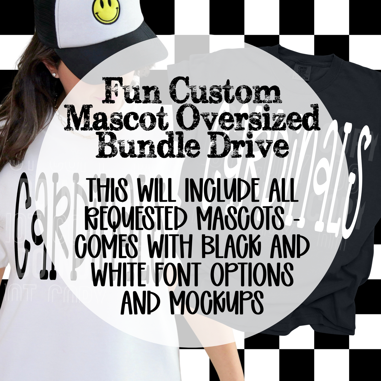 Fun Custom Mascot Oversized Bundle Drive - 2026 - PNG file- Digital Do ...