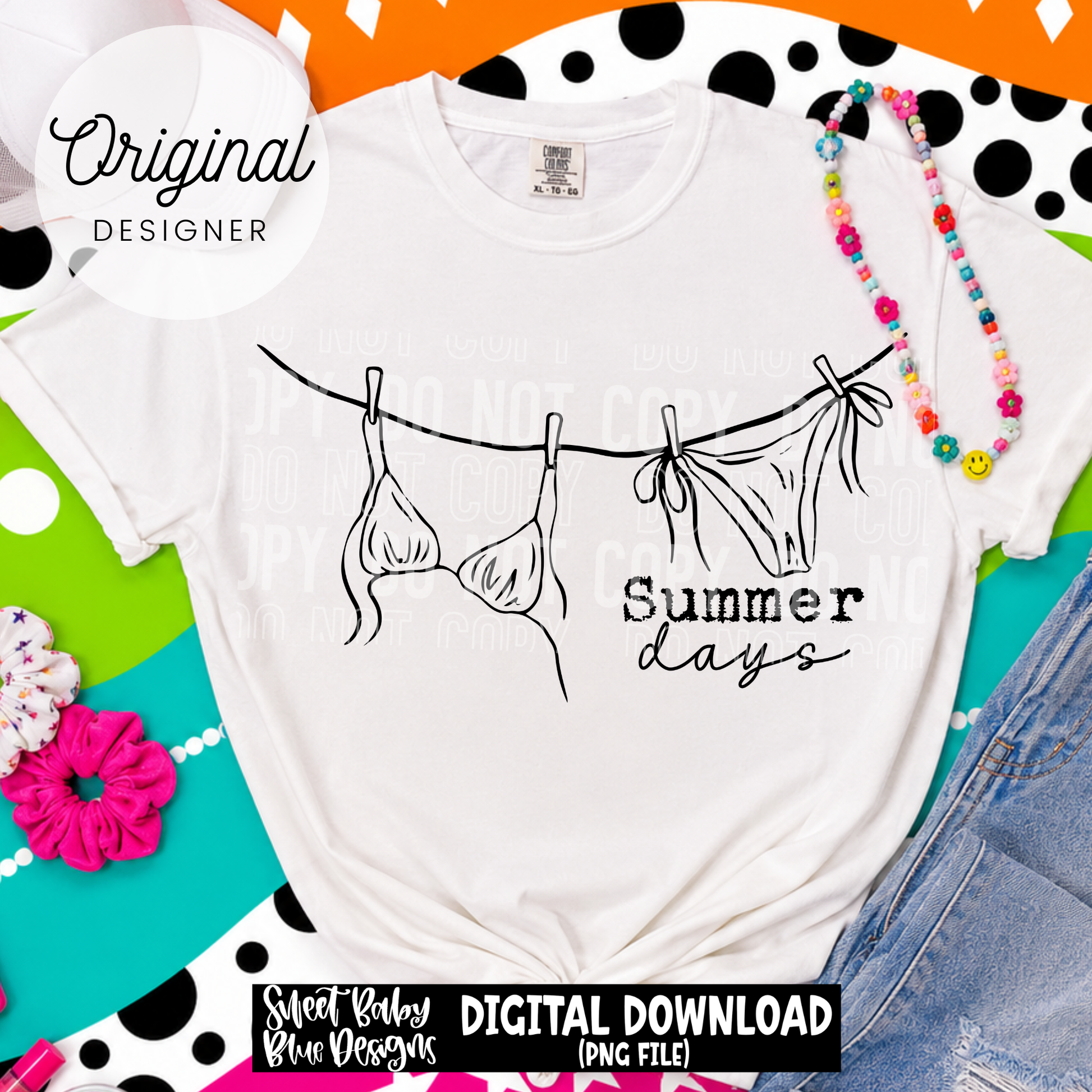 Summer Days - 2026 - PNG file- Digital Download – Sweet Baby Blue Boutique