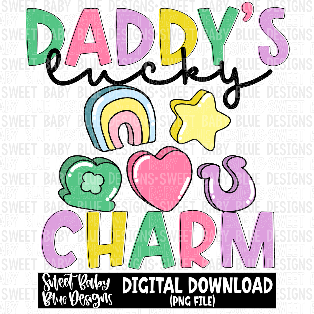Daddy's lucky charm- Charms - 2023 - PNG file- Digital Download – Sweet ...