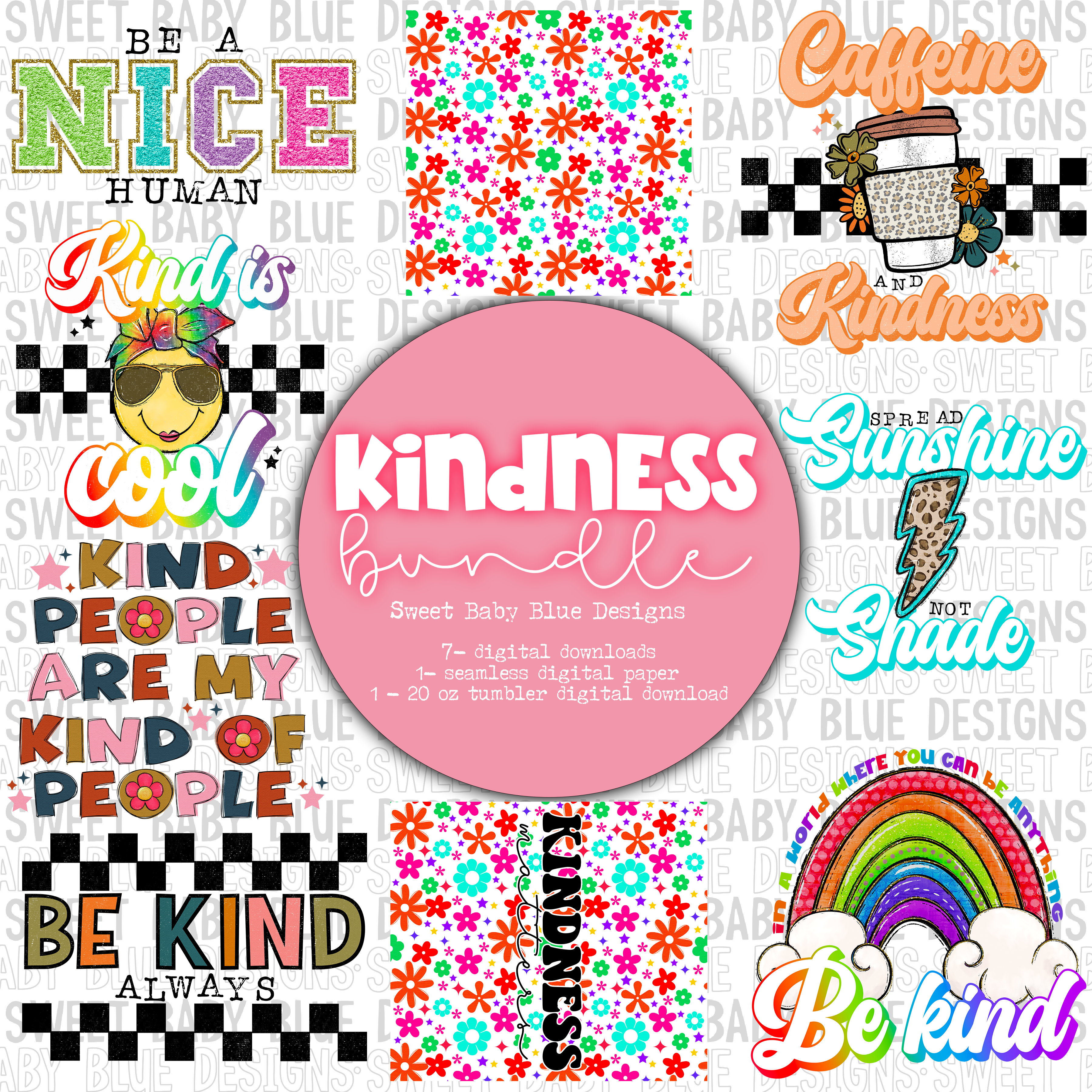 Kindness bundle- 2022- PNG file- Digital Download – Sweet Baby Blue ...