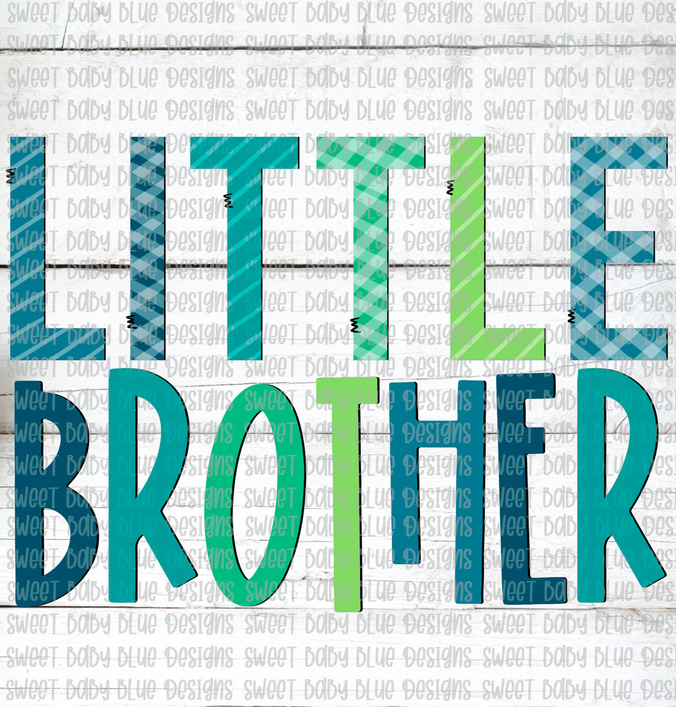 Little Brother- PNG file- Digital Download – Sweet Baby Blue Boutique