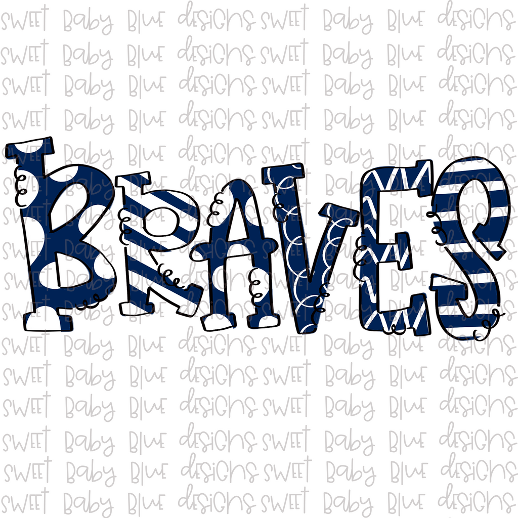 Braves- Baseball- PNG file- Digital Download – Sweet Baby Blue Boutique